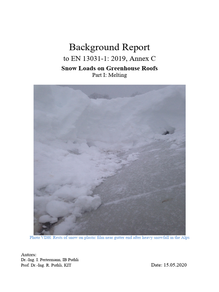 Snow Load Guidelines for Greenhouses | PDF | Snow | Heat Transfer