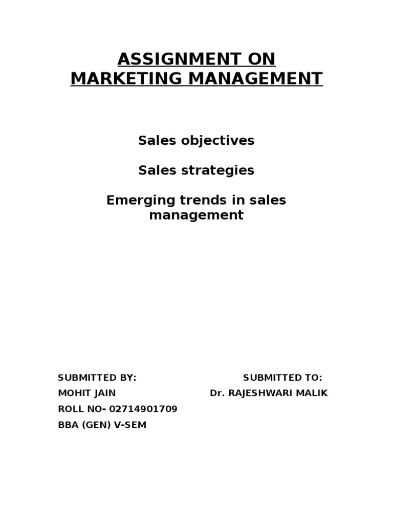 Marketing Assignment | PDF | Direct Marketing | Sales