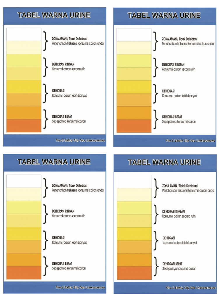 Stiker Tabel Urine | PDF