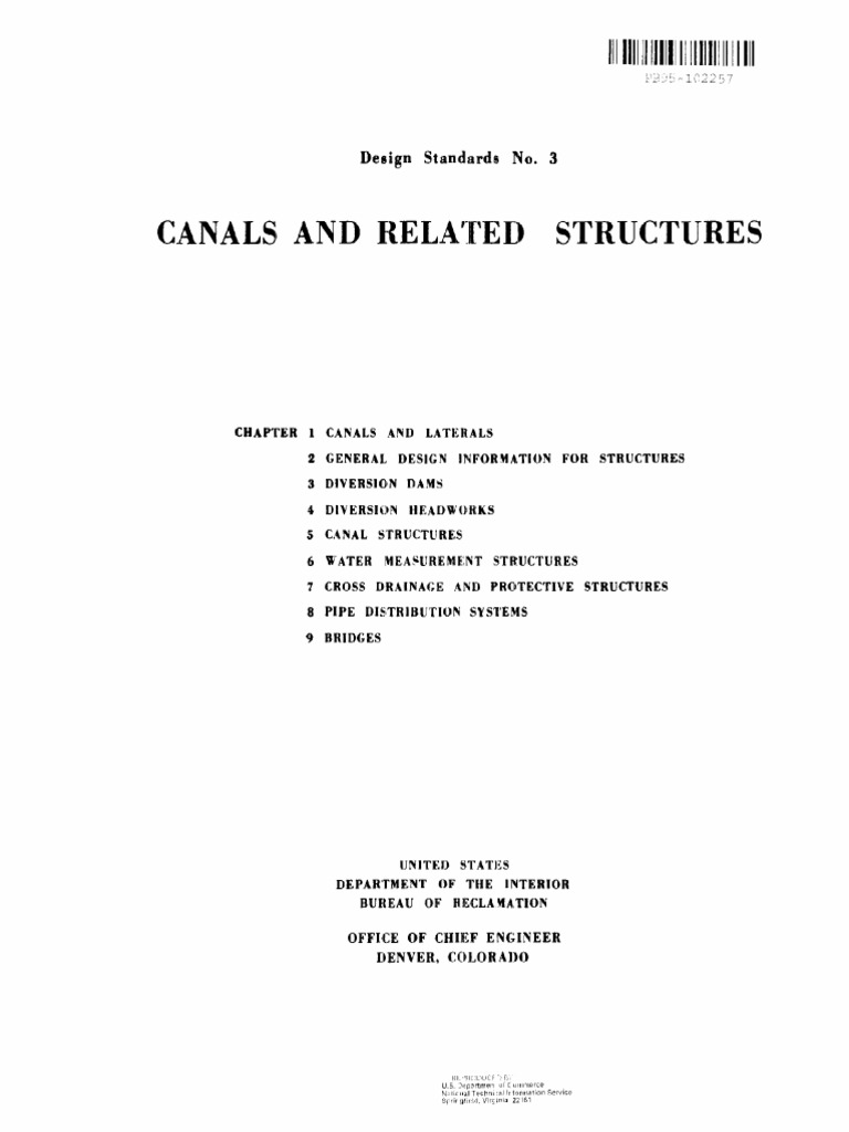 Design Standards for Canals and Structures | PDF | Soil Mechanics ...