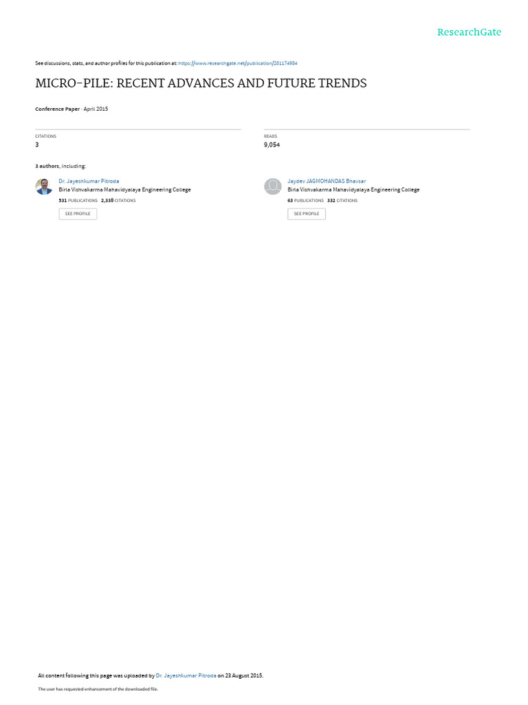 Micro Pile | PDF