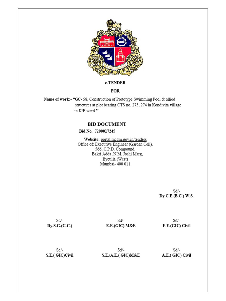 BMC Swimming Pool | PDF | Technology & Engineering
