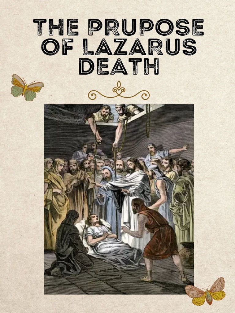 the prupose of lazarus death | PDF