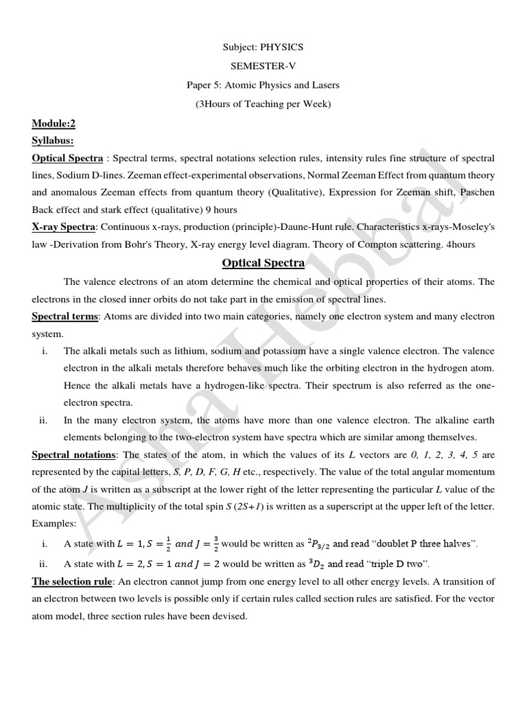 Optical Spectra and X-Rays | PDF | Electromagnetic Spectrum | Emission ...