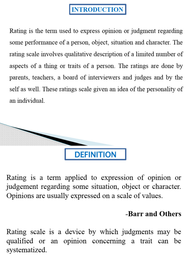 Rating Scale | PDF | Cognition | Methodology