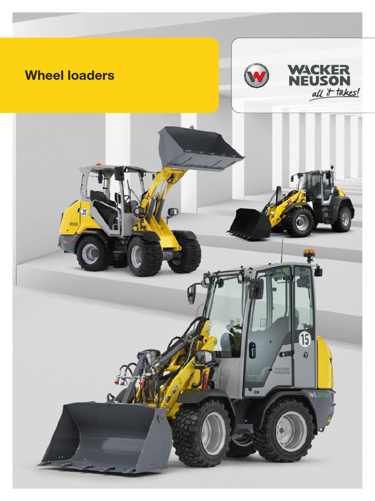 Brochure Wheel Loaders | PDF | Loader (Equipment) | Truck