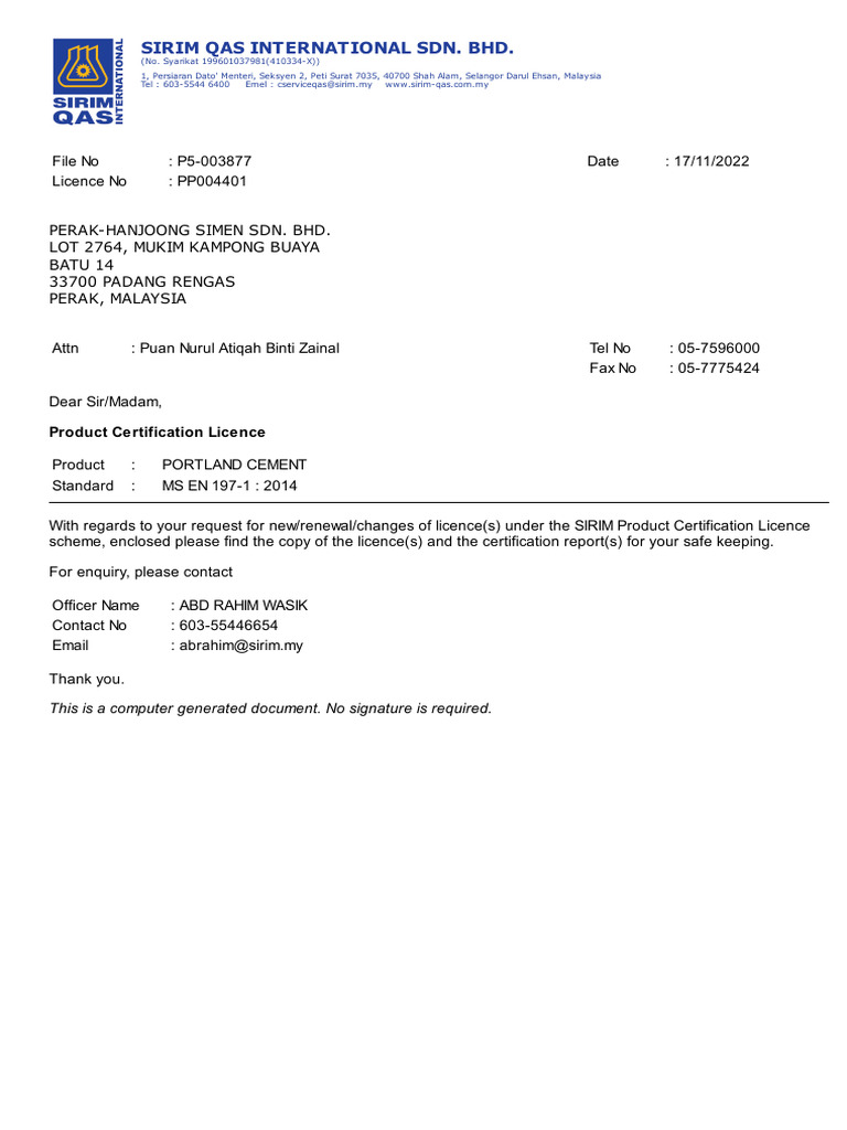 4) Sirim PC MC EN Exp 311223 | PDF