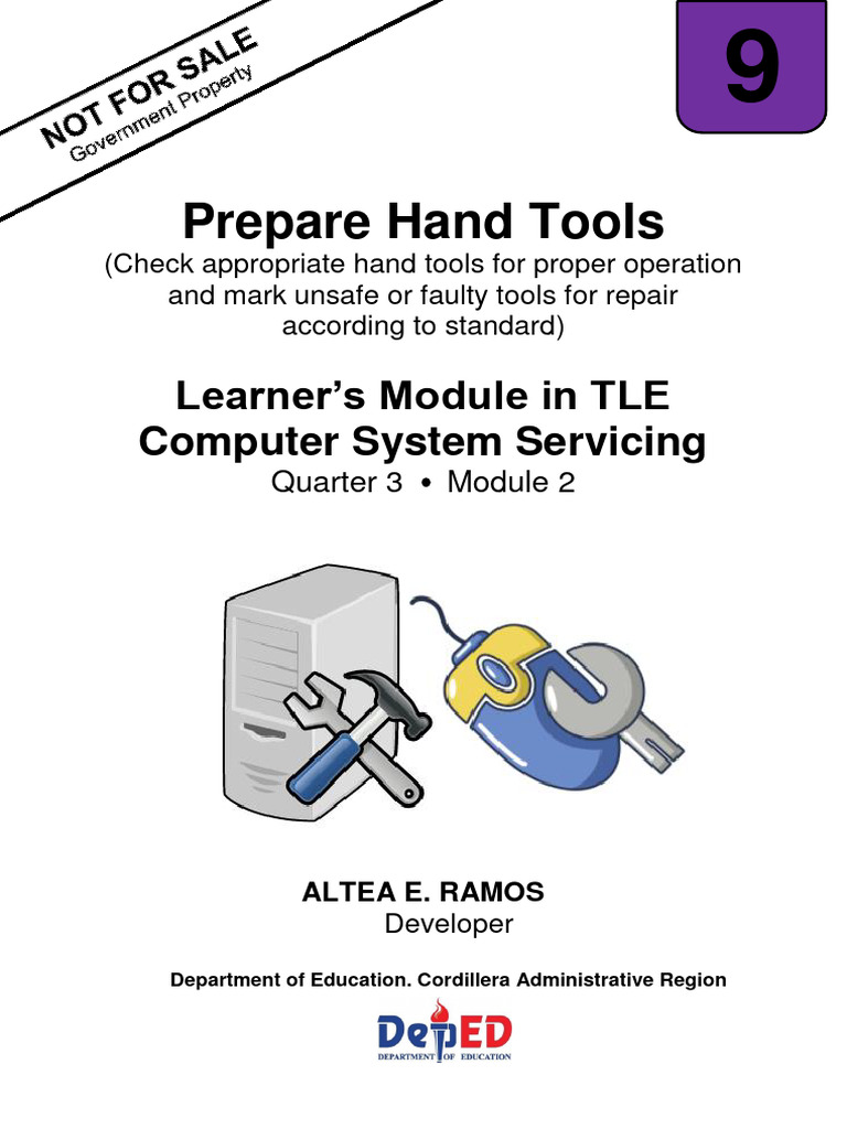 Tle Css9 Q3mod2 Prepare Hand Tools Altea Ramos Bgo V4 Pdf Tools