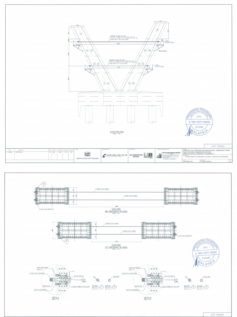 Temporary Tie Drawings | PDF