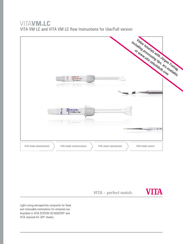 VITA 1200 1200E VMLC GA EN V12 Screen En-2 | PDF | Tooth Enamel | Paint