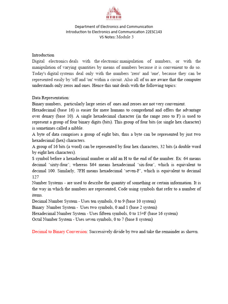 VTU Notes on Boolean Algebra Basics | PDF | Logic Gate | Boolean Algebra