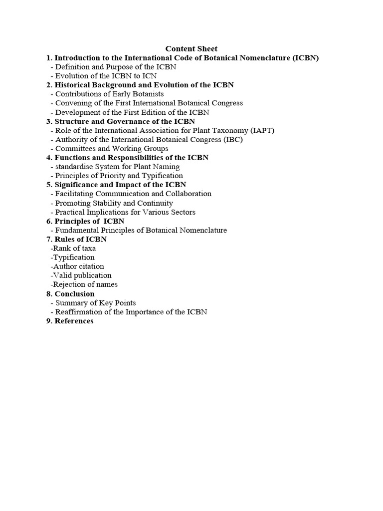 ICBN Script | PDF | Botanical Nomenclature | Taxonomy (Biology)