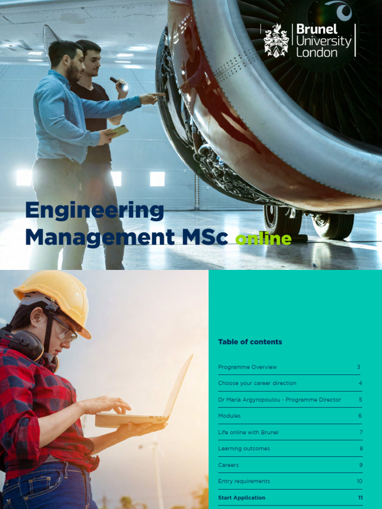 Engineering Management Msc Brunel University | PDF