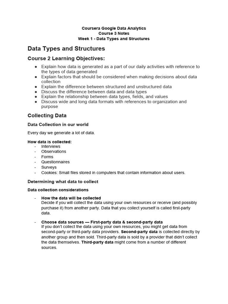 Coursera - Data Analytics - Course 3 | PDF | Data Model | Conceptual Model