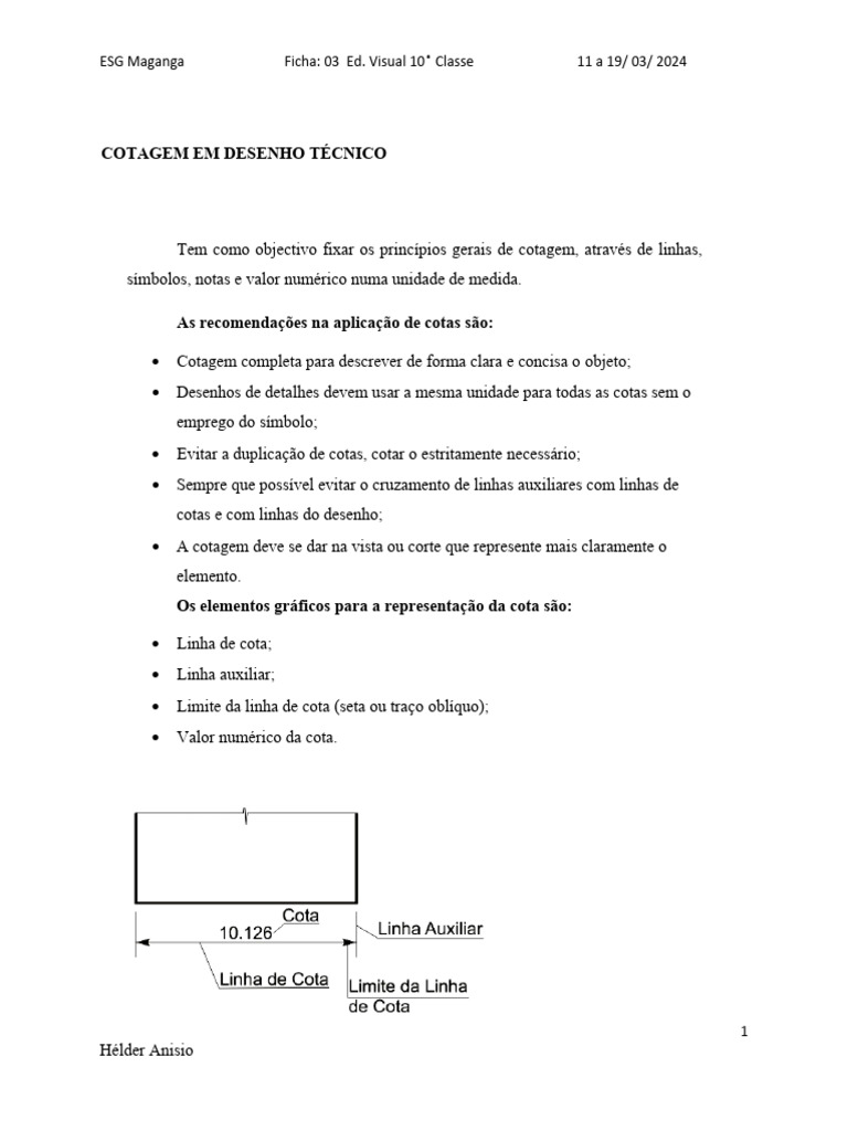 Cota_e_corte_Ficha_4 | PDF