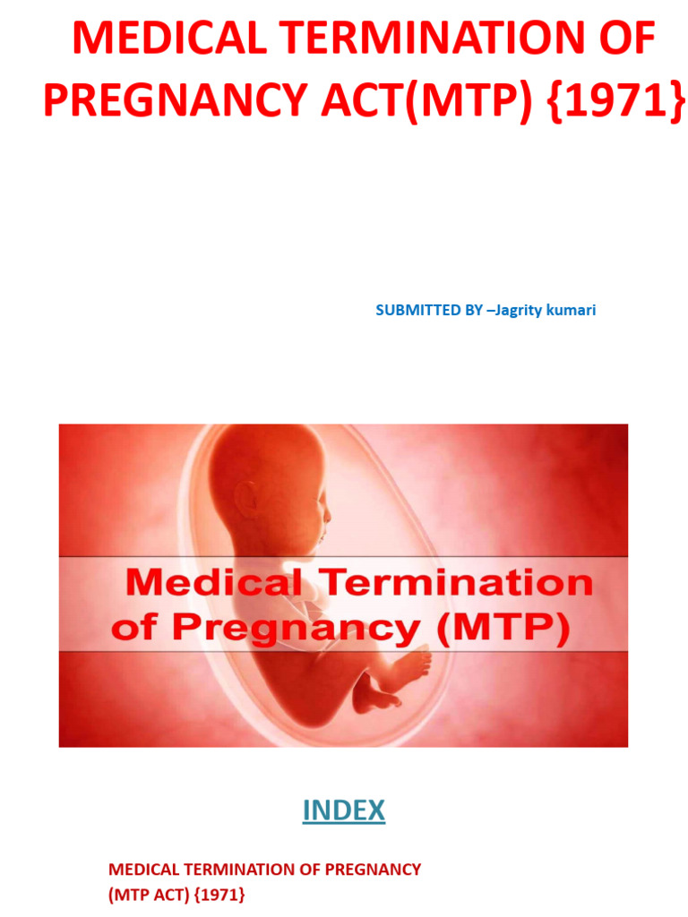 MTP Act | PDF | Abortion | Pregnancy
