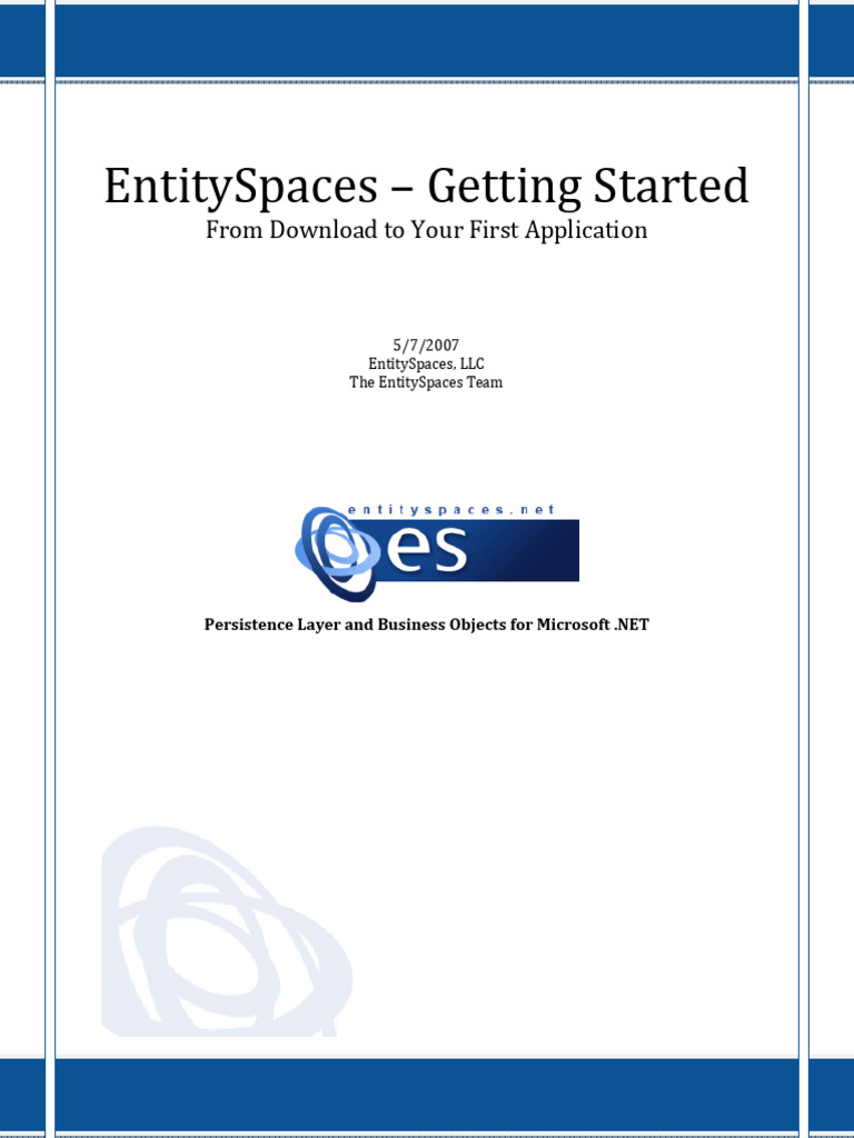Entityspaces Get Started | PDF | My Sql | Information Technology