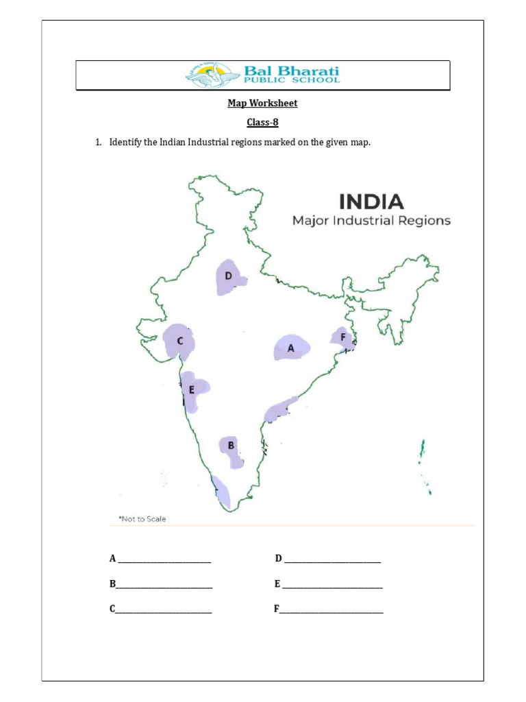 Map Worksheet (class 8) | PDF | Mahatma Gandhi | Indian Independence ...