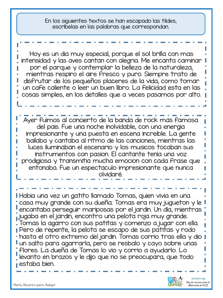 fuga-de-tildes-en-textos | PDF