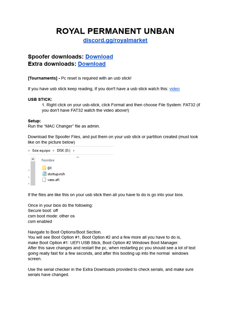 Royal Permanent Unban | PDF