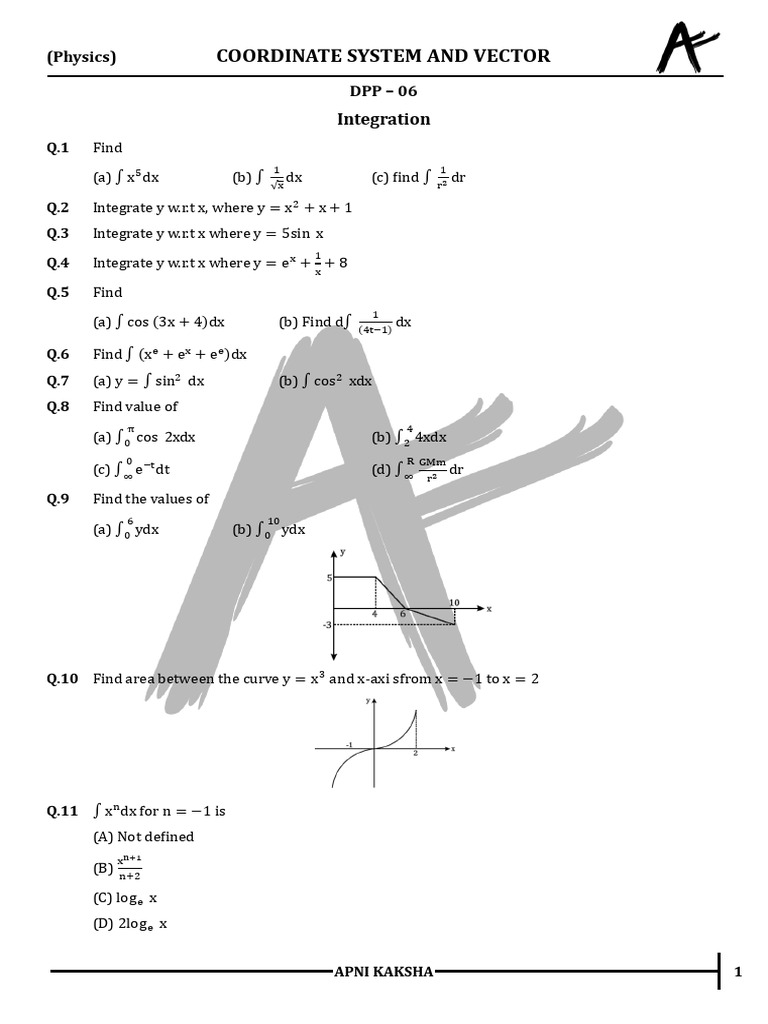 Dpp 06 Coordinate System And Vector Pdf Geometry Mathematical Analysis