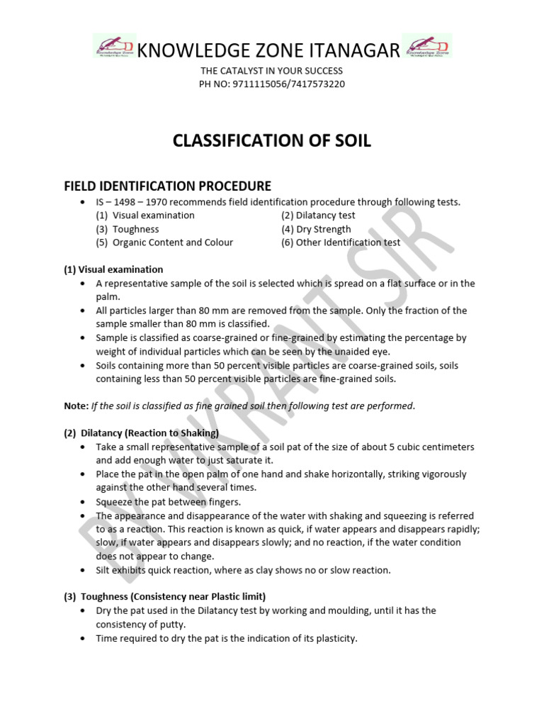 FIELD IDENTIFICATION PROCEDURE - by Vikrant Sir | PDF | Home & Garden