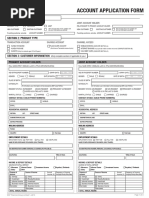 New Account Application Form | PDF | Identity Document | Government And ...