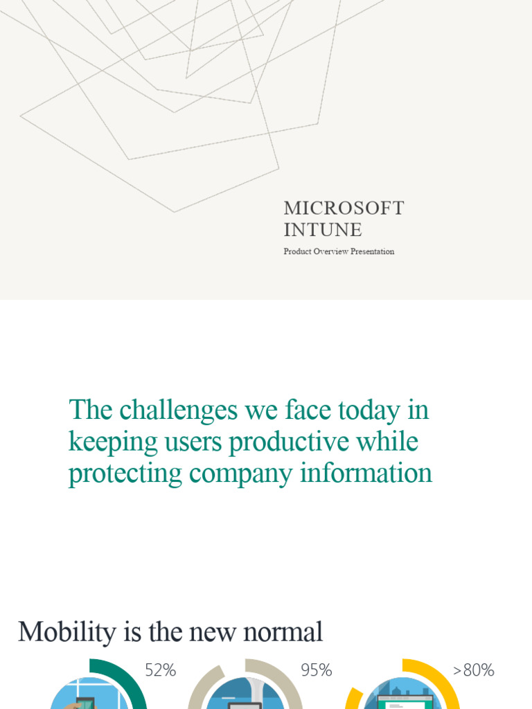 Ms Intune Proposal | PDF | Mobile App | Microsoft