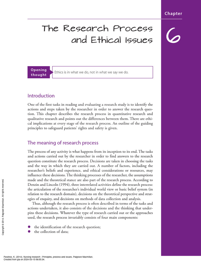 Nursing Research Process | PDF