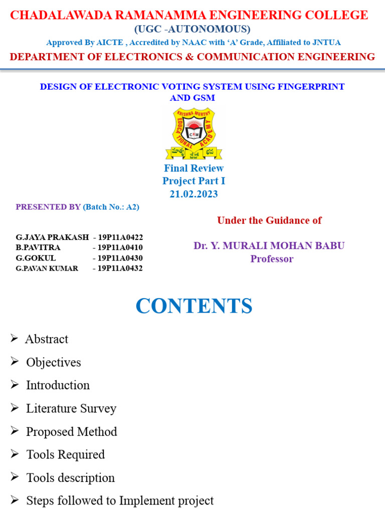 Final | PDF | Electronic Voting | Voting