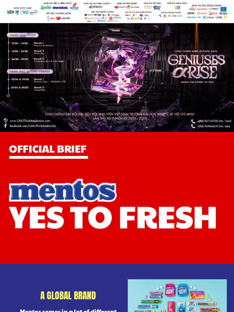 Mentos Brand Strategy and Challenges | PDF | Foods | Food And Drink