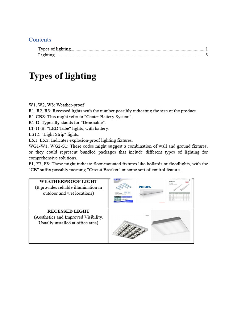 Lighting | PDF | Lighting | Electrical Wiring