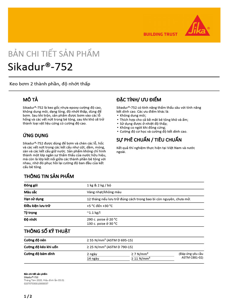 SIKADUR 752 | PDF