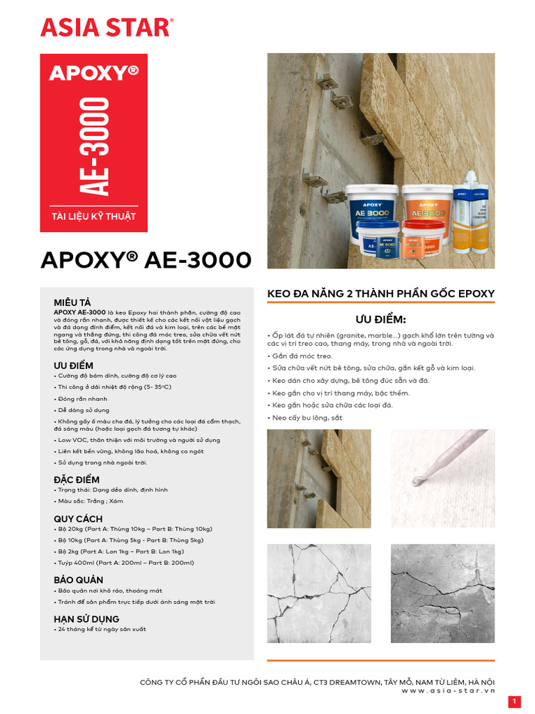TDS Apoxy Ae-3000 | PDF