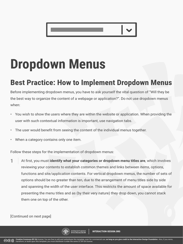 dropdown-menus | PDF