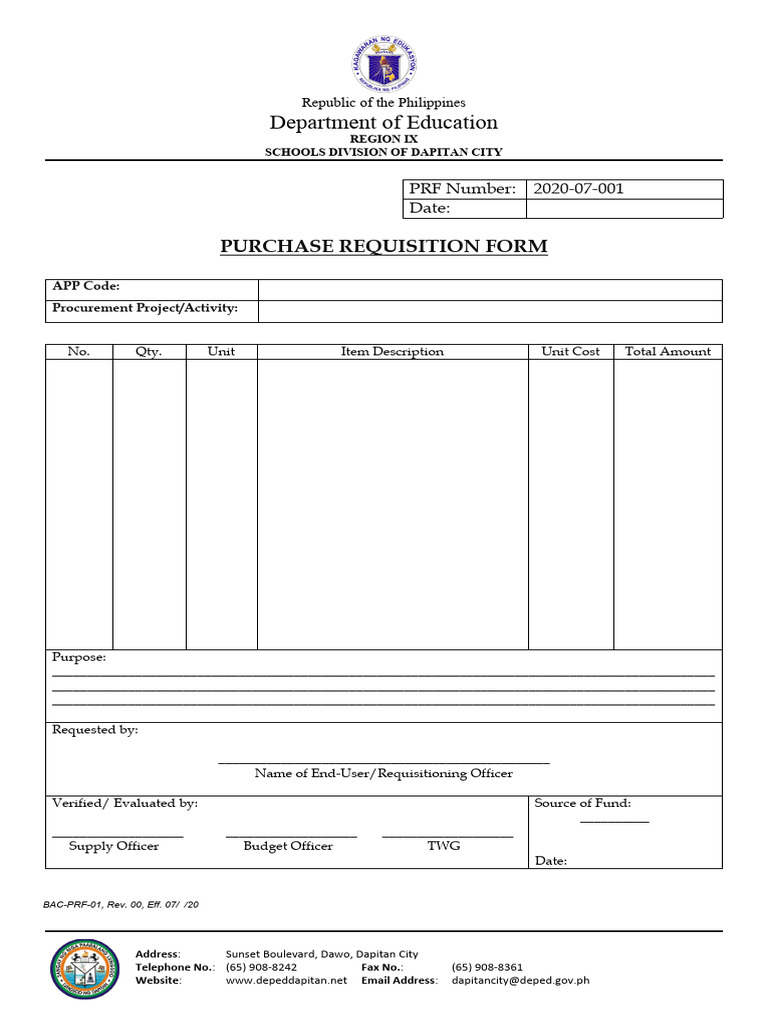 PURCHASE-REQUISITION-FORM | PDF
