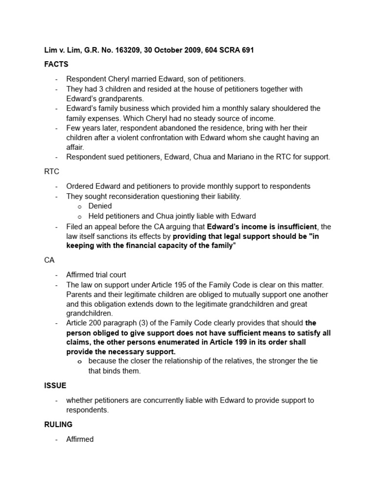 Lim v Lim | PDF | Government | Public Law