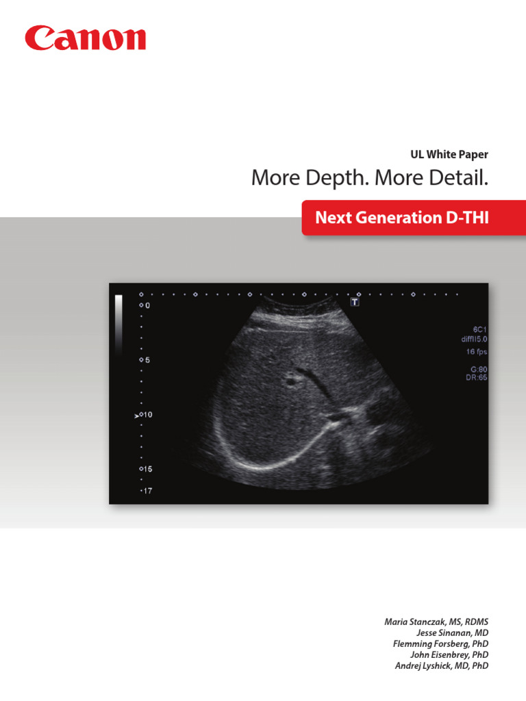 More Depth. More Detail. Next Generation D-THI | PDF | Medical Imaging ...