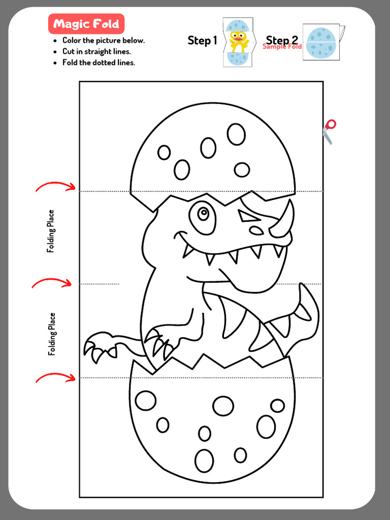 Magic Fold Worksheet Primary School Secondary School Activity Cutting ...