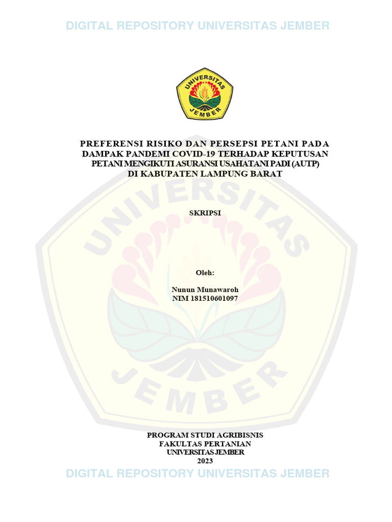 Nunun Munawaroh Skripsi Repository Unej | PDF