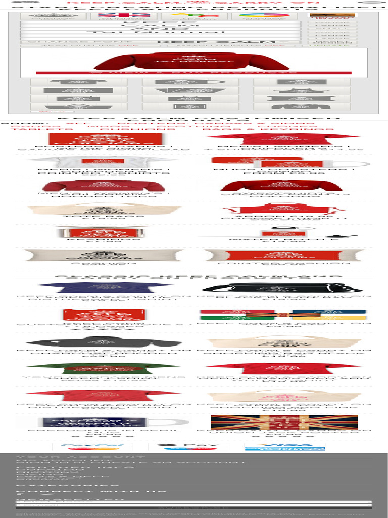 Custom Keep Calm Products Online | PDF