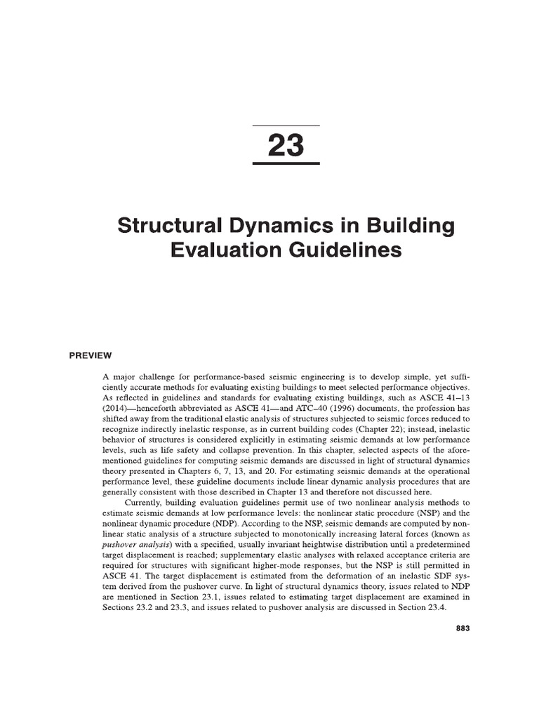 7.structural Dynamics Evaluation of Structures Anil K Chopra | PDF 7.structural Dynamics Evaluation of Structures Anil K Chopra | PDF