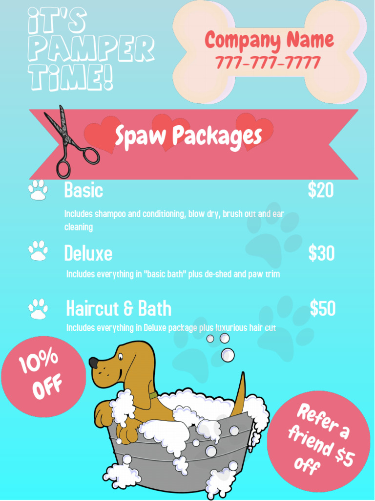 Dog Grooming Flyer | PDF
