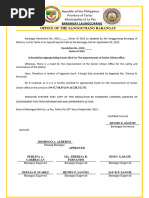 Barangay Budget Realignment | PDF | Social Science