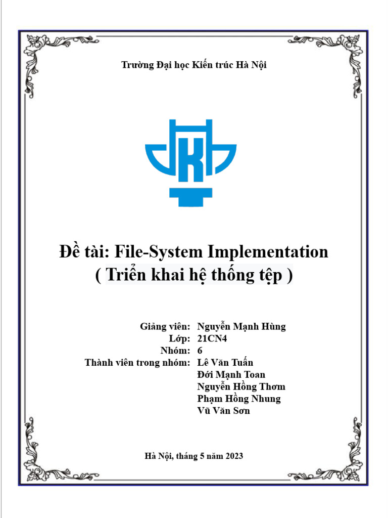Chap 12 File System Implementation | PDF