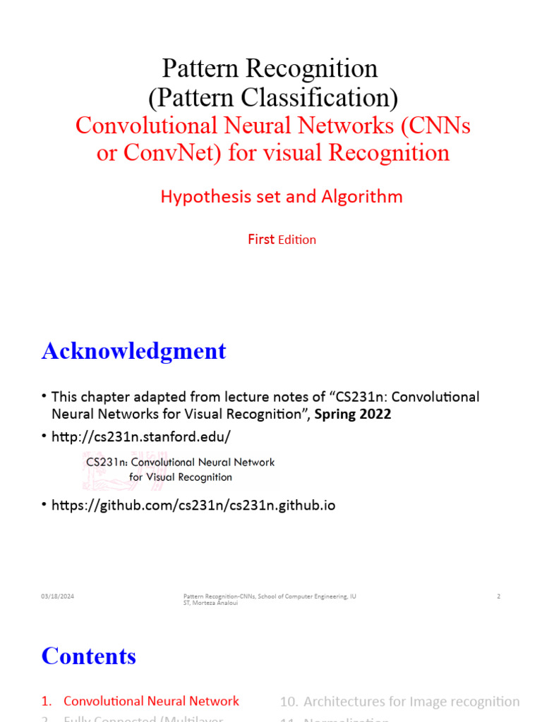 4.Pattern Recognition (Pattern Classification)-Convolutional Neural Networks-(CNN) | PDF ...