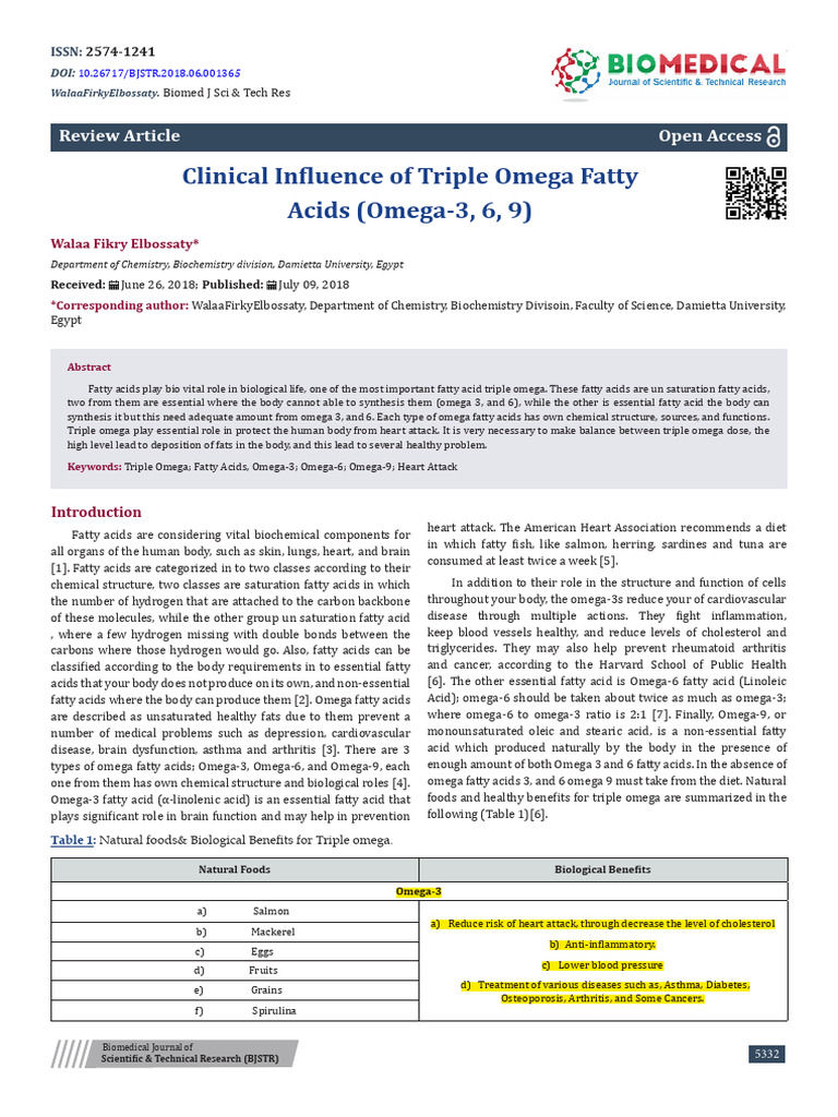 Omega 3,6,9 | PDF | Omega 3 Fatty Acid | Fatty Acid