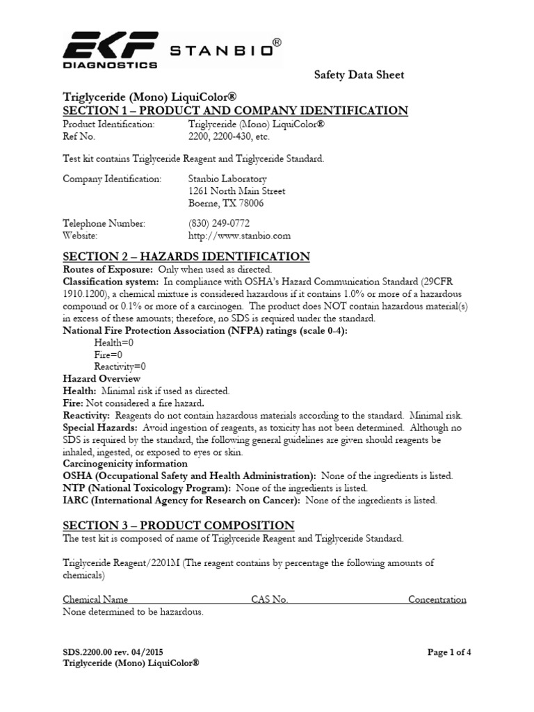 Trigliserida Kit | PDF | Water | Toxicity
