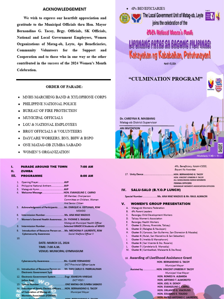 Culmination Program - Final (A4) | PDF