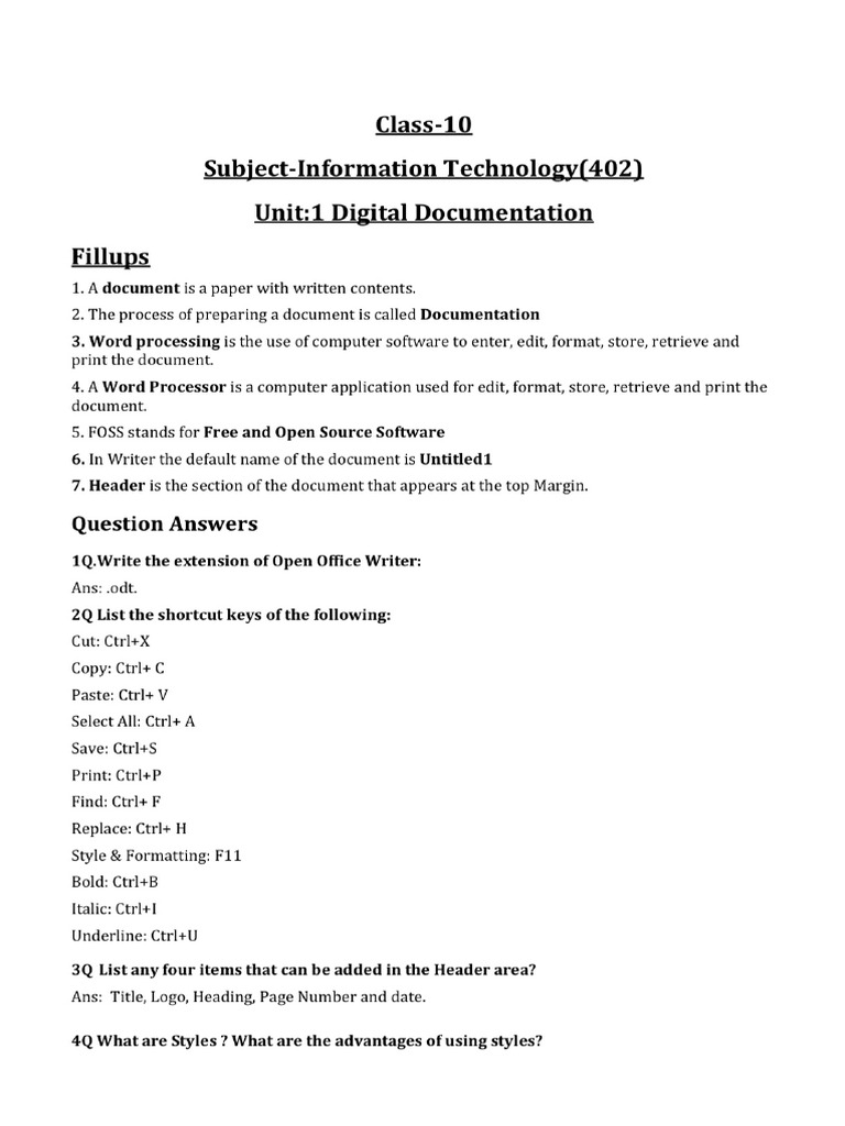 Digital Documentation | PDF